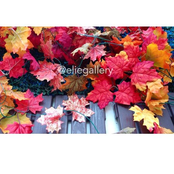 Jual 4()QPM3-B DAUN MAPLE RAMBAT ARTIFICIAL (ISI 10 PCS) / Daun Juntai ...