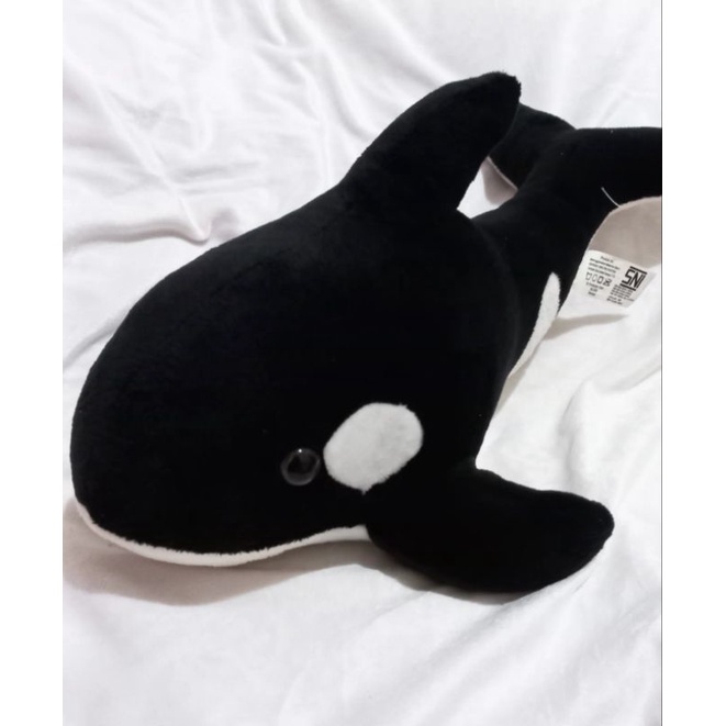 Jual Boneka Paus Orca / Orca Plush / Paus Pembunuh / Paus hitam putih ...