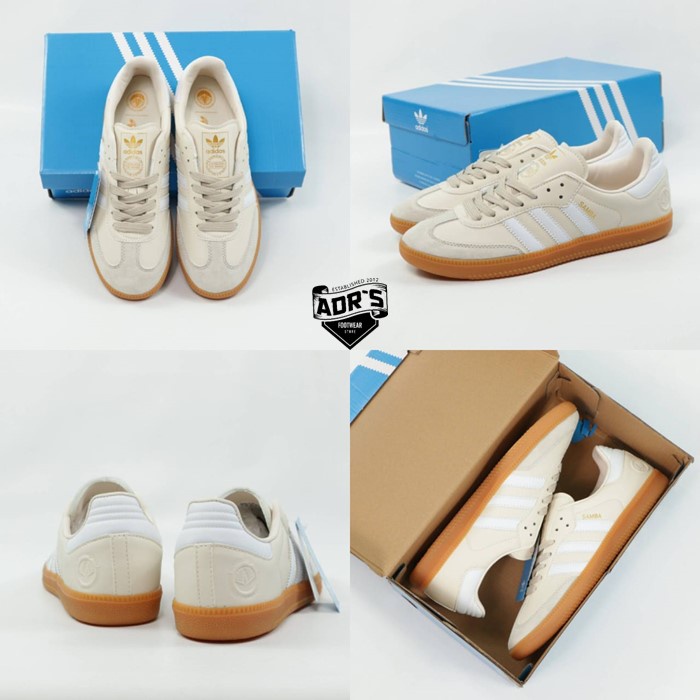 Jual Sepatu Sneakers Pria Adidas Samba Vegan Putih Import Premium ...