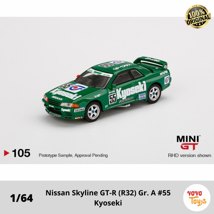 Jual Must Have!! Minigt Nissan Skyline Gt-R (R32) Gr. A #55 Kyoseki ...