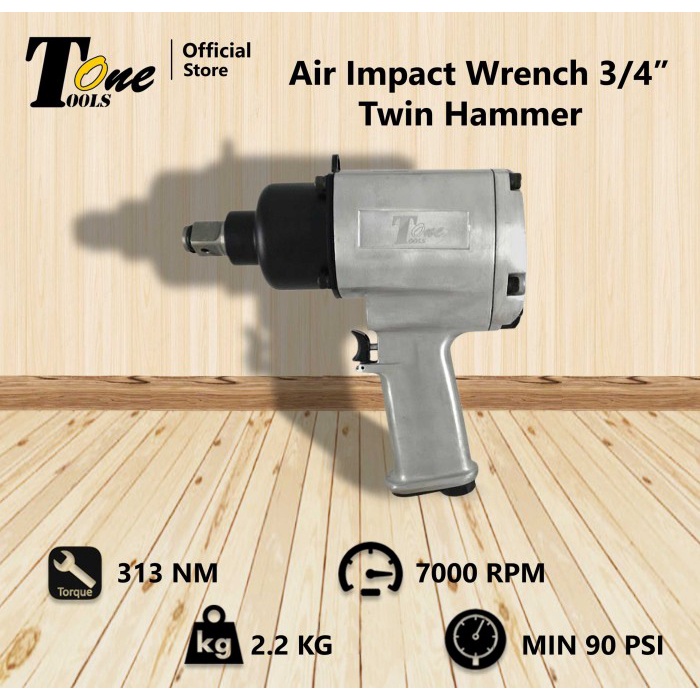 Jual Air Impact 3/4 Inch Mesin Alat Buka Baut Angin Kompressor | Shopee ...