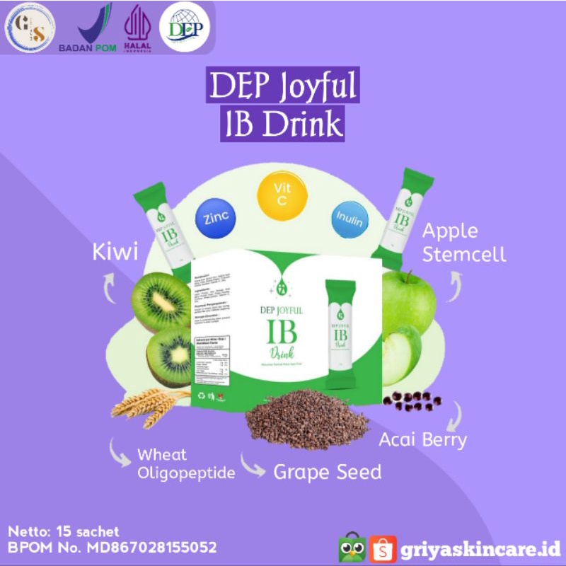 Jual DEP JOYFUL IB DRINK (per sachet/ecer) | Shopee Indonesia