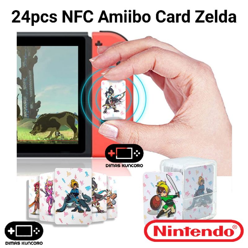 Jual 24pcs NFC Amiibo Card Zelda UKURAN KECIL Clone Mini Legend Of ...