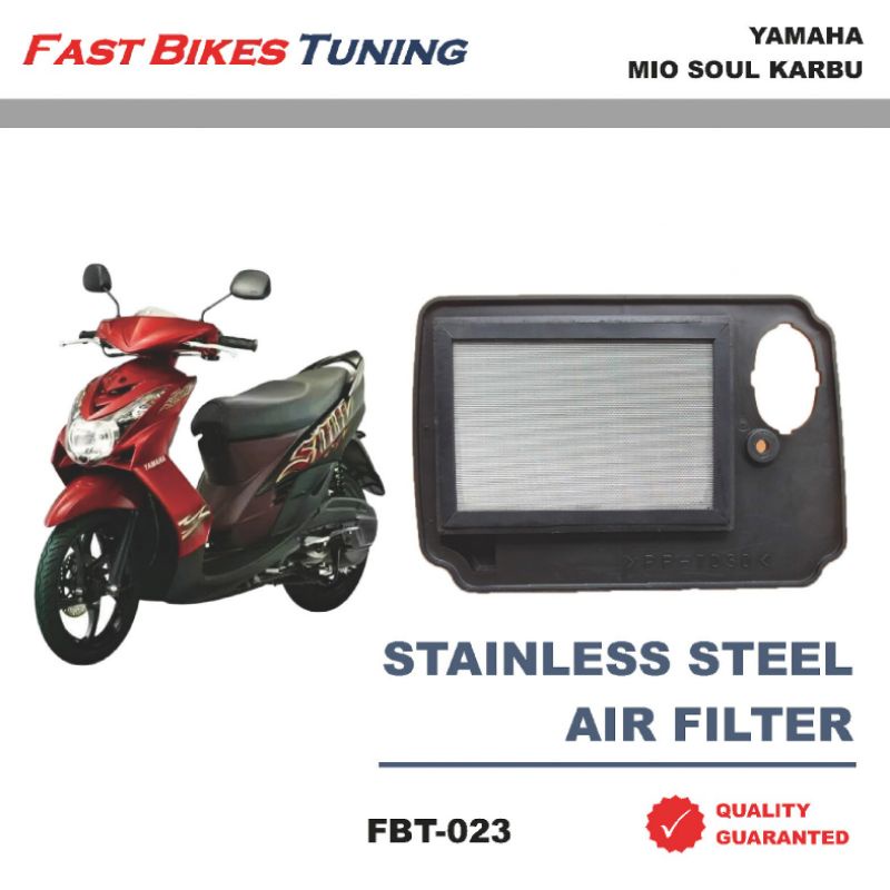 Jual FILTER UDARA YAMAHA MIO SOUL KARBU - FILTER UDARA STAINLESS ...