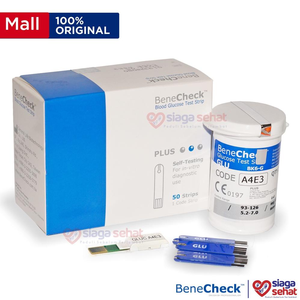 Jual Alat Cek Darah - Benecheck Plus Test Strip Gula Darah (Glukosa ...