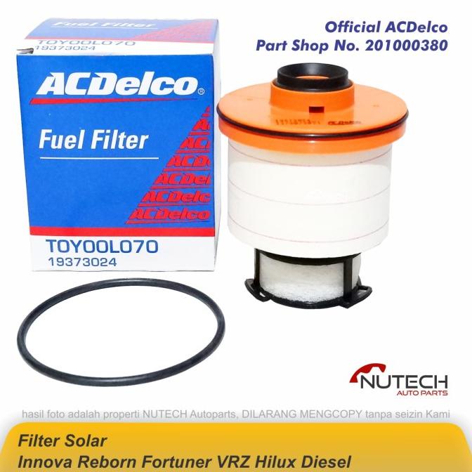 Jual Fuel Filter Solar Innova Reborn Fortuner VRZ Hilux Diesel ACDelco ...