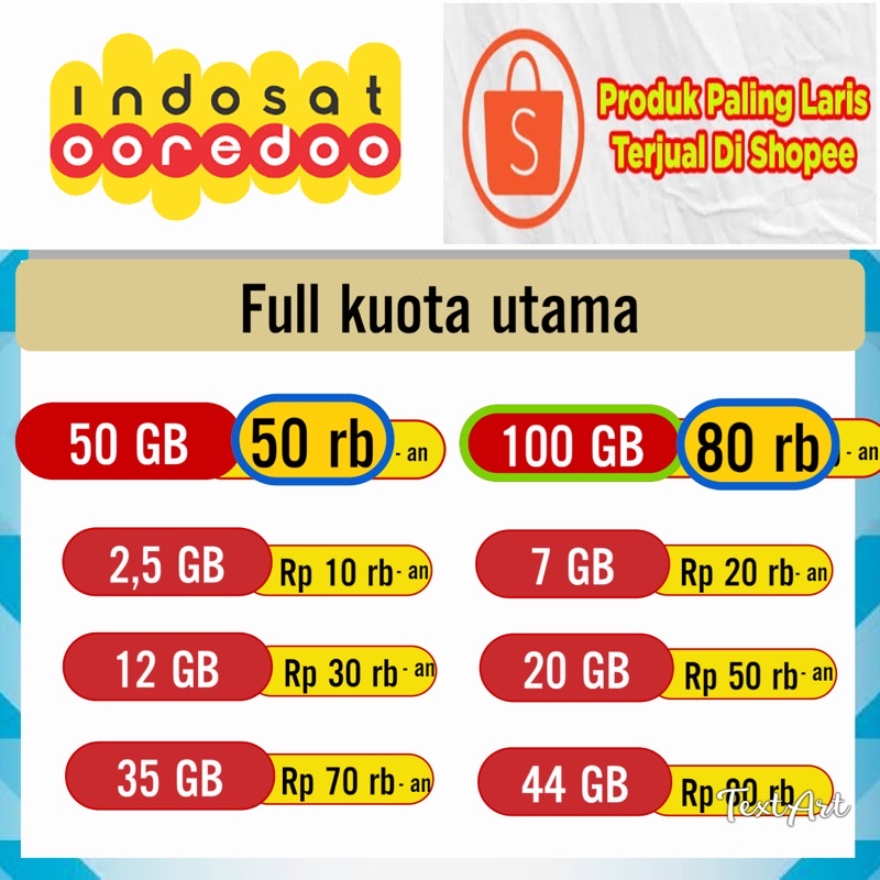 Jual paket data Indosat murah m3 im3 freedom 50gb 24jam full ...