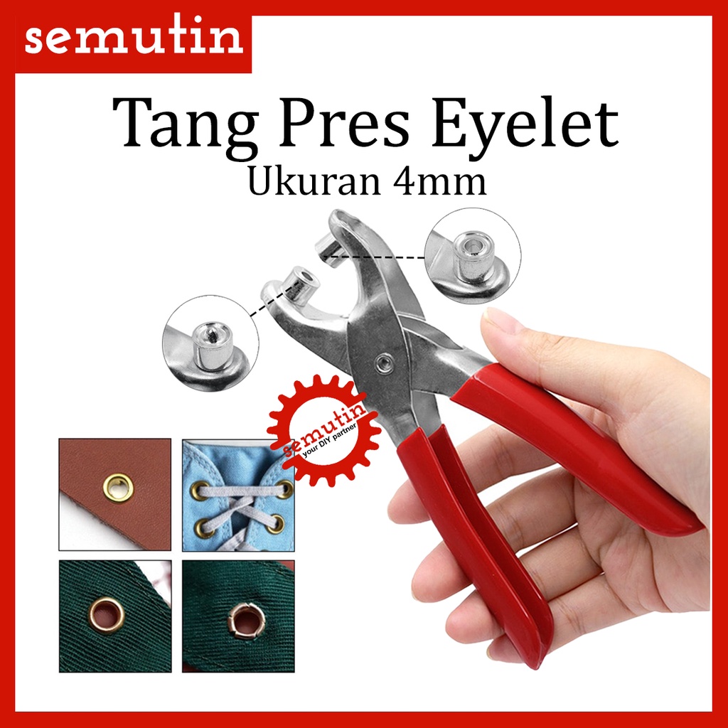 Jual Tang Pres Eyelet 4mm 6inch / Plong Mata Ayam Pembolong Kancing ...