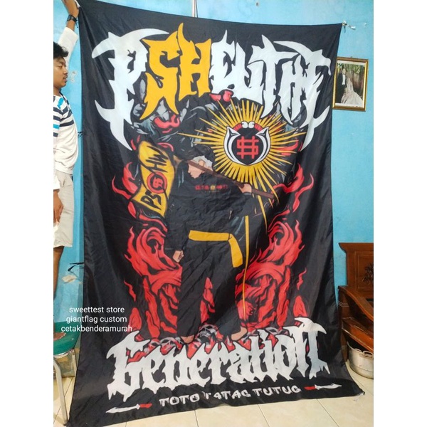 Jual TERLARIS + FREE STICKER, CETAK BENDERA PSHW WINONGO, FLAG SH ...