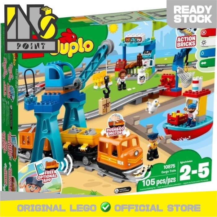 Jual LEGO 10875 - Duplo - Cargo Train | Shopee Indonesia