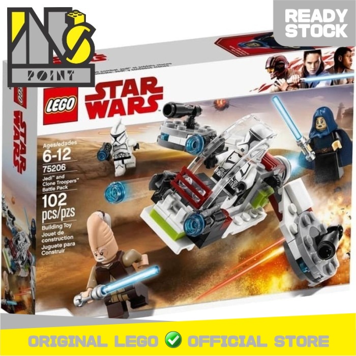 Jual LEGO 75206 - Star Wars - Jedi and Clone Troopers Battle Pack ...