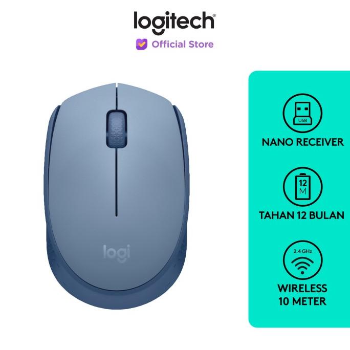 Jual Logitech M171 Mouse Wireless untuk Windows, Mac, ChromeOS - Blue ...