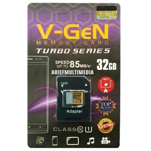 Jual Memori Micro SD V-Gen Memory Card 32gb +Adaptor Class 10 Vgen ...