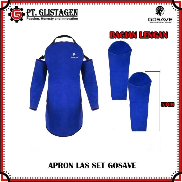 Jual Apron Dada Jaket Baju Las Kulit Safety Welding Gosave | Shopee ...