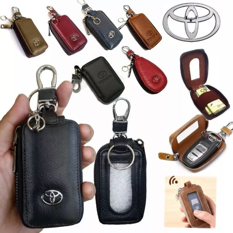 Jual Dompet Kunci Mobil TOYOTA Remote Keyless & STNK Bahan Kulit Asli ...