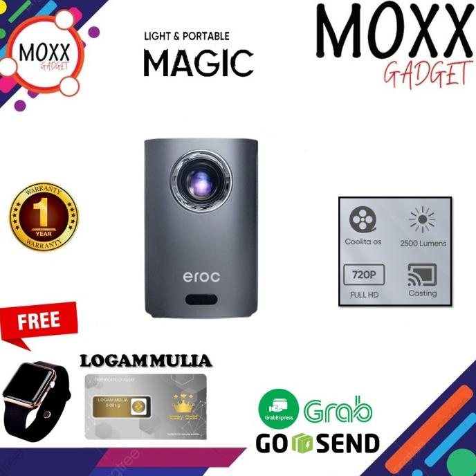 Jual EROC Smart Home Projector - HD Decoding FHD/4K - WIFI - 2500 ...