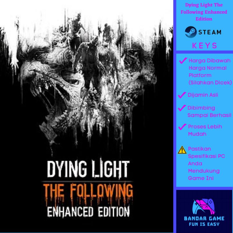 Jual Dying Light The Following Enhanced Edition (2016) PC Original Steam Gift Card | Shopee ...