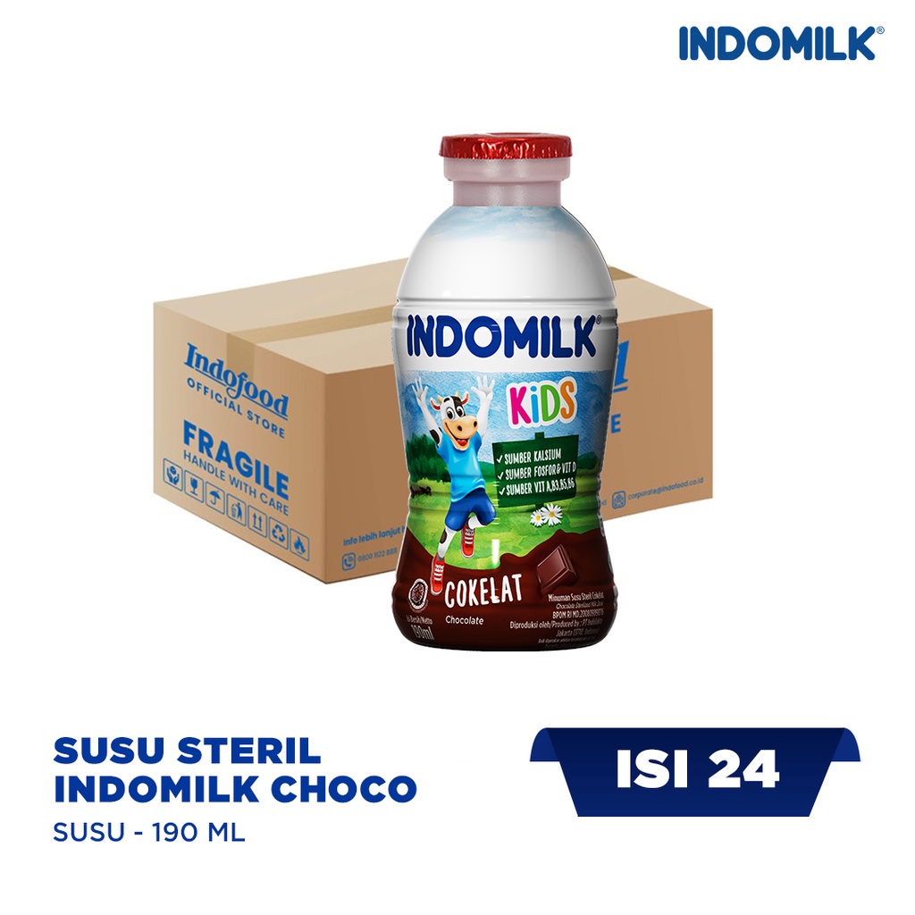 Jual CTN - Indomilk Cokelat Botol 190 mL | Shopee Indonesia