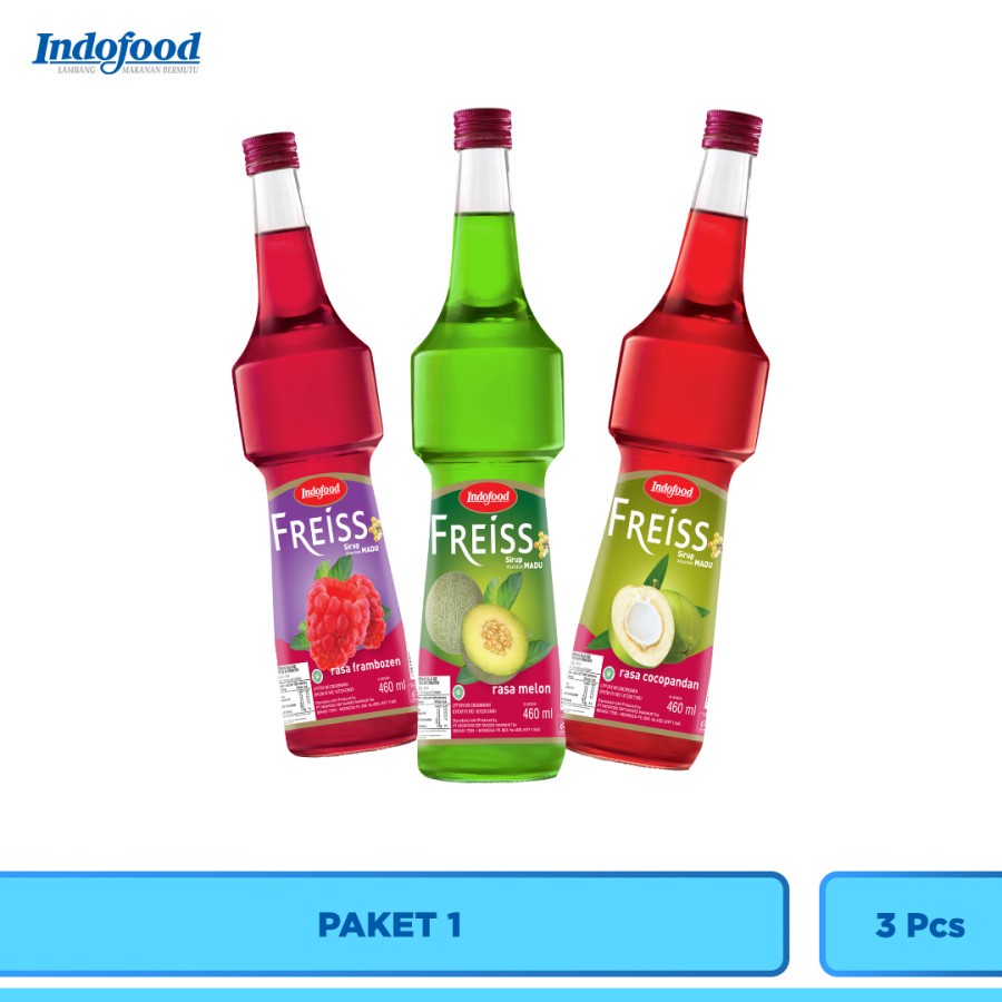 Jual Paket Freiss Syrup (Cocopandan, Melon, Frambozen) | Shopee Indonesia