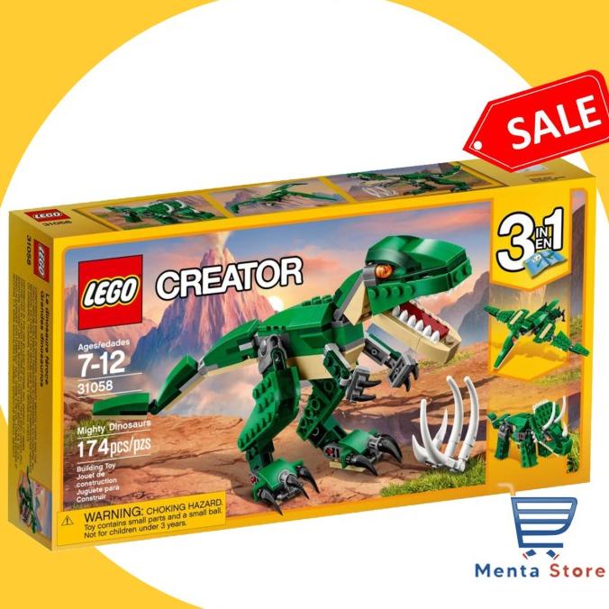 Jual Promo!!! Lego Creator 31058 Mighty Dinosaurs T Rex 3 In 1 Model ...