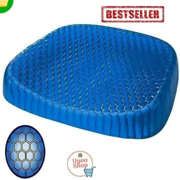 Jual Gel Alas Duduk Empuk Lunak Busa Gel Biru Alas Dudukan Kursi Kantor ...