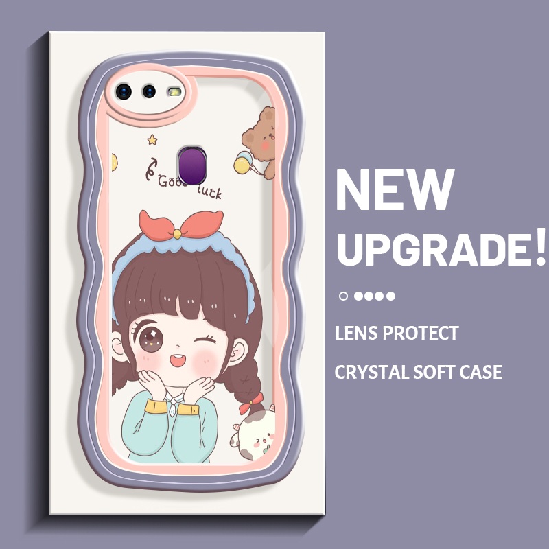 Jual Casing Ponsel untuk OPPO F9 F9 Pro F11 Pro A7x Realme U1 2 Pro Casing kartun perempuan Case ...