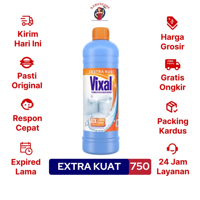 Jual Pembersih Toilet Porselen Vixal Extra Kuat 750 ml | Shopee Indonesia