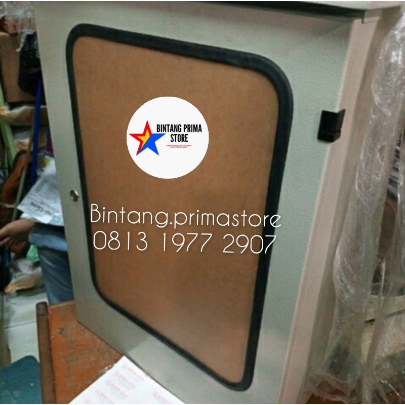 Jual Box Panel Topi 40x50x27cm Outdoor Double Pintu Akrilik Plat 1.5mm ...