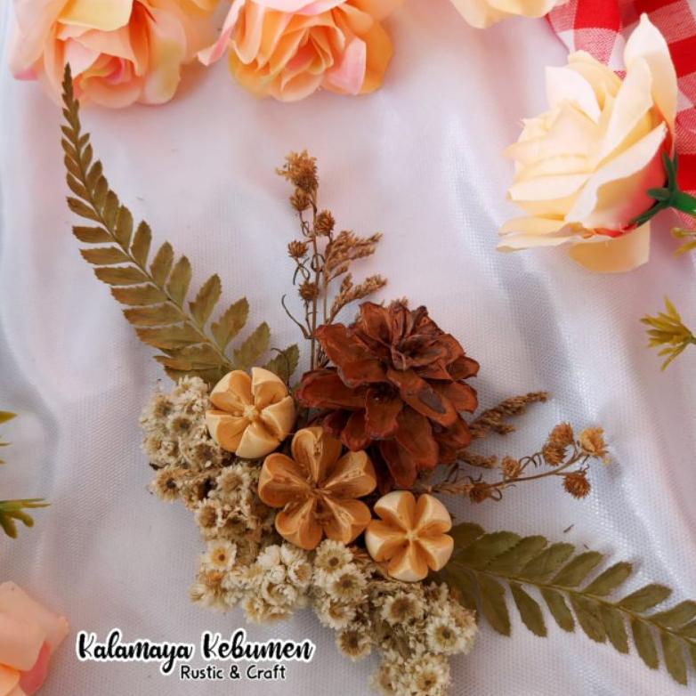 Jual Charm Mahkota 3 Puspo Pinus Rangkaian Bunga Sudut Hiasan Vas Guci ...