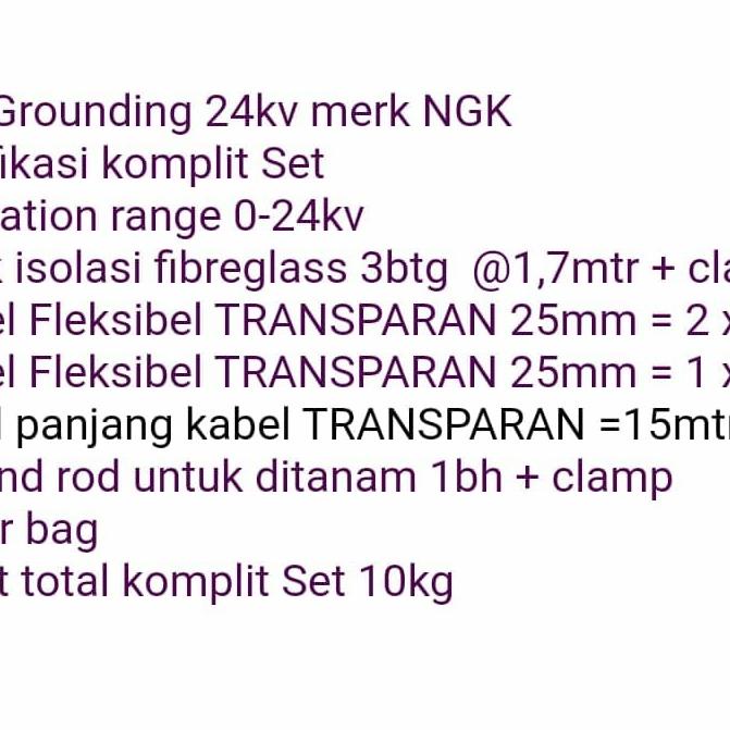 Jual Grounding Stick Set 20 Kv Merk Ngk | Shopee Indonesia