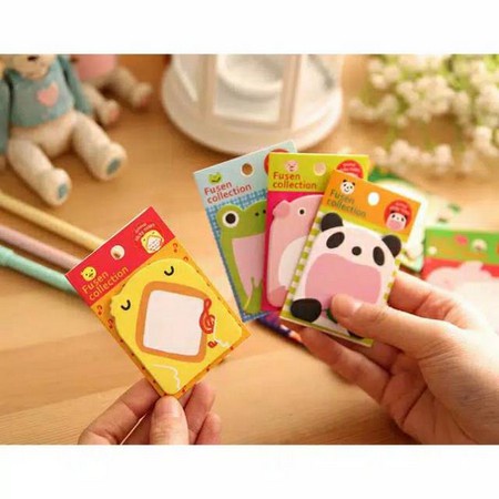 Jual (1 LUSIN) Sticky Notes Animal / Memo List / Sticky Memo Pad ...
