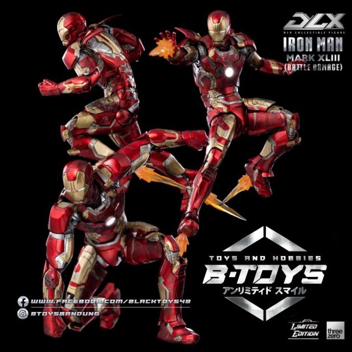 Jual Threezero Ironman mk43 DLX Iron man Mark 43 Battle damaged mark43 ...