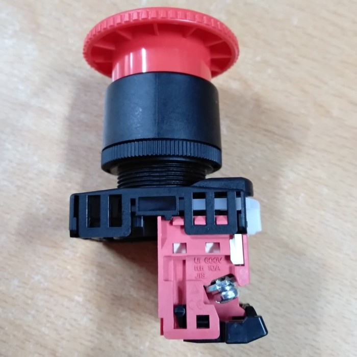 Jual Emergency switch Dia 22mm AR22V0R-01R Fuji Electric Original | Shopee Indonesia