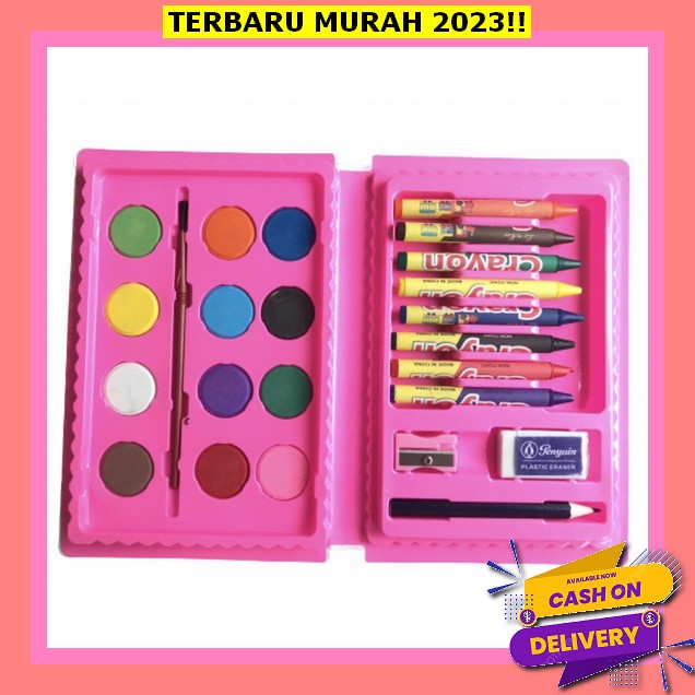 Jual Crayon Set Koper 2023 Usia 9 10 11 12 Thn Krayon Anak Lengkap Umur ...