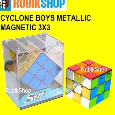 Jual Rubiq Rubik 3X3 : Cyclone Boys Metallic Chrome Magnetic 3X3X3 | Shopee Indonesia