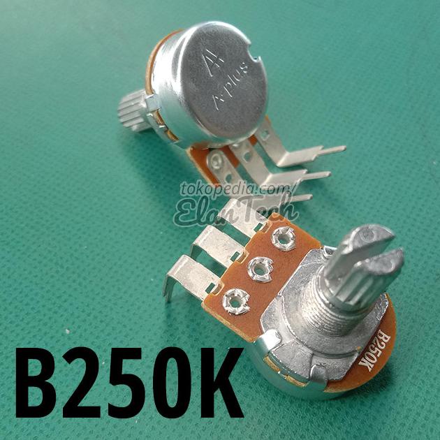 Jual B250k Potensio A-Plus Vertikal Mono Short Potensiometer 250kB ...