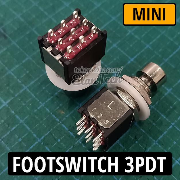 Jual Footswitch 3PDT Mini Kecil Saklar Injak Efek 9 pin Generik Elan73c ...