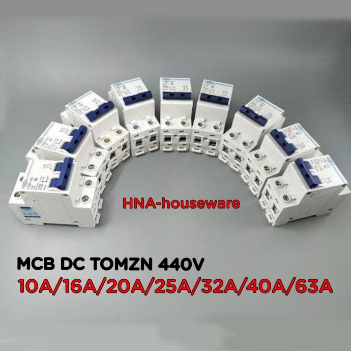 Jual MCB DC 2P 440V 10A 16A 20A 25A 32A 40A 50A 63A TOMZN circuit breaker | Shopee Indonesia
