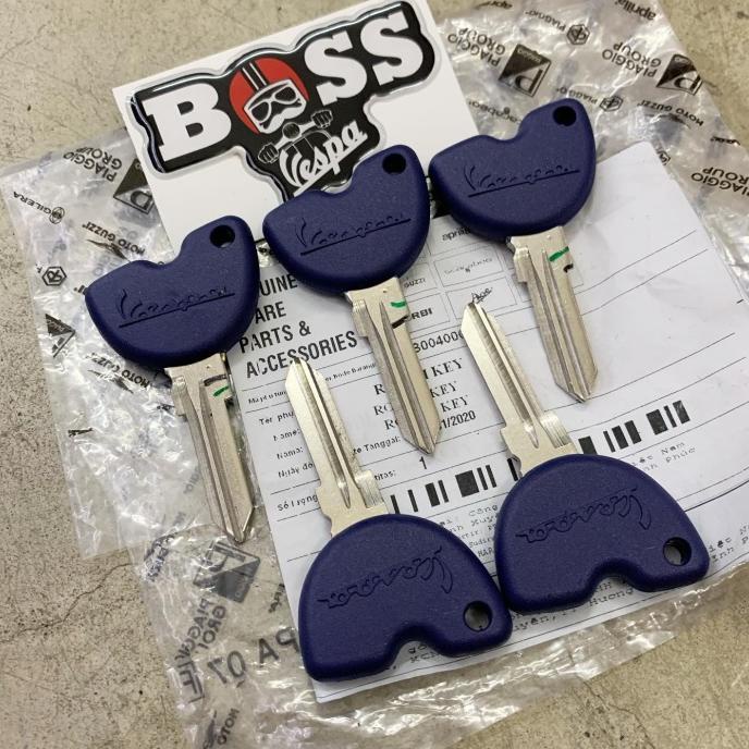 Jual Blank Key Kunci Biru Original Modern Vespa Sprint Primavera GTS S ...