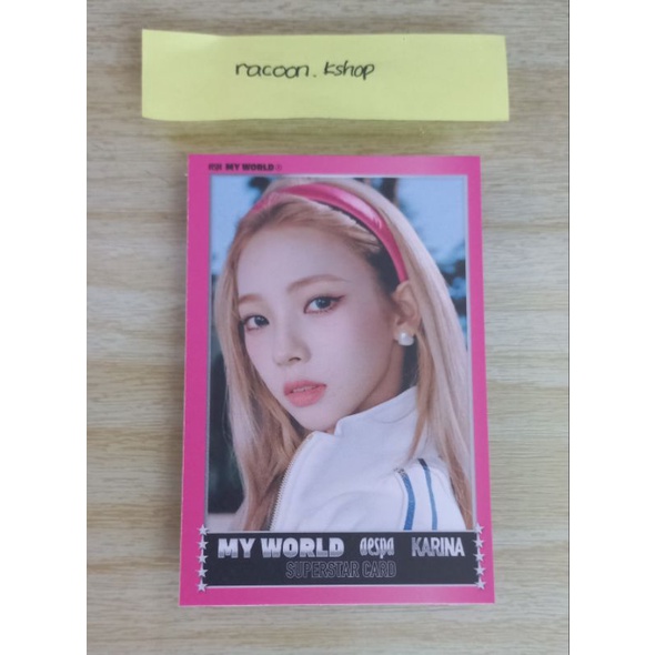 Jual Aespa My World Album Only Zine Ver Shopee Indonesia