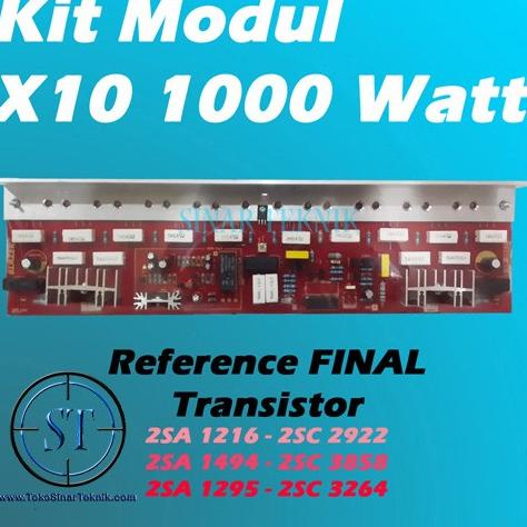 Jual ALN609 Kit Modul X10 ( Power Amplifier Mono Block 1000 Watt ...