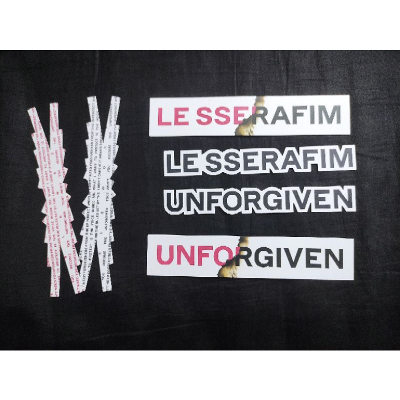 Jual Official Sticker Le Sserafim Unforgiven | Shopee Indonesia