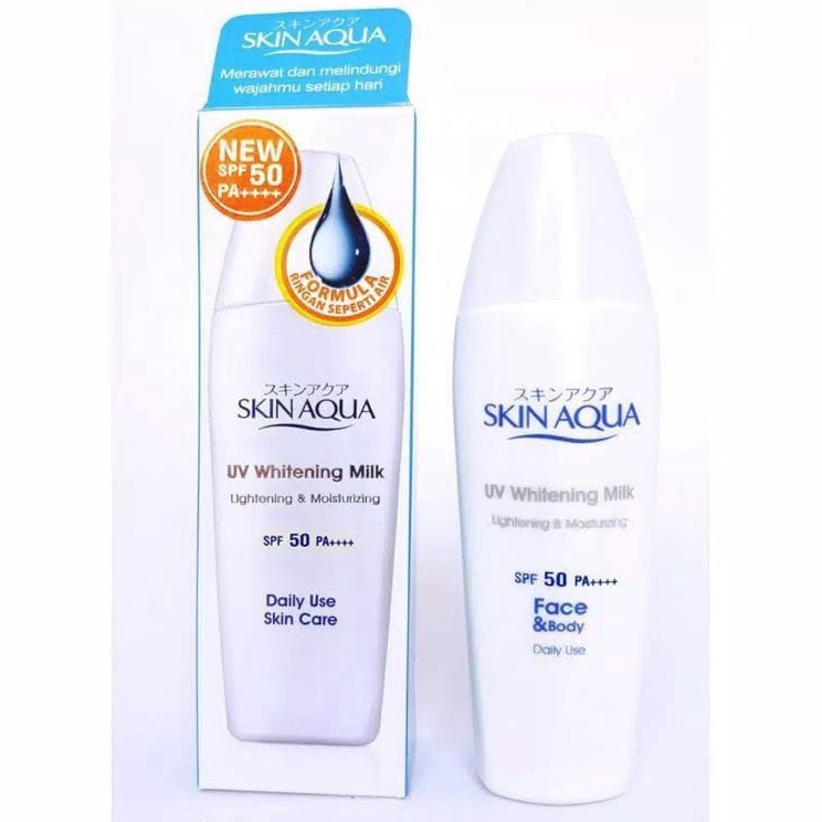 Jual [KODE C66jk] SKIN AQUA UV Whitening Milk SPF 50 PA+++ 40 gr (TUTUP ...