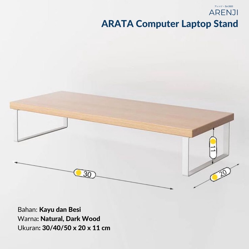 Jual [KODE PNLJZ] ARATA Computer Stand (Meja laptop/ Tatakan laptop ...