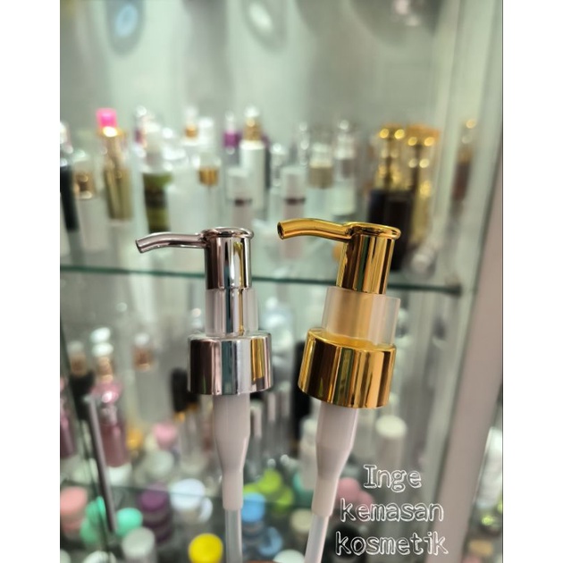 Jual Tutup Botol pump clip oil Luxury gold -silver neck 24 tutup pump neck 24 | Shopee Indonesia