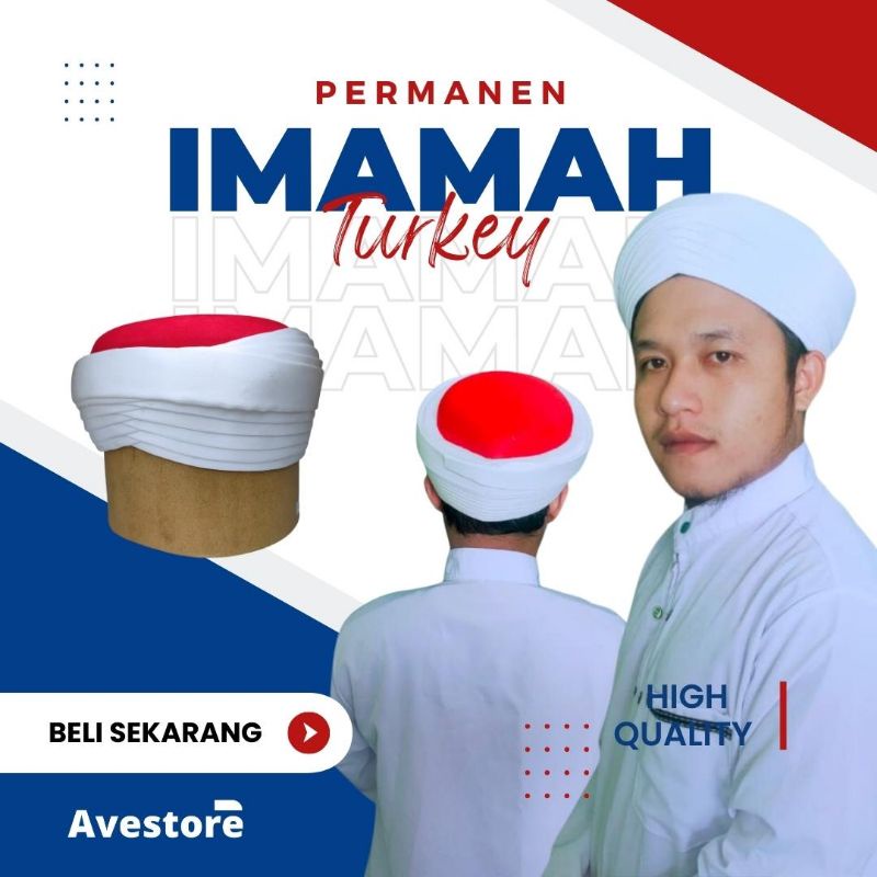 Jual Imamah Peci Turkey Permanen Praktis langsung pakai | Shopee Indonesia