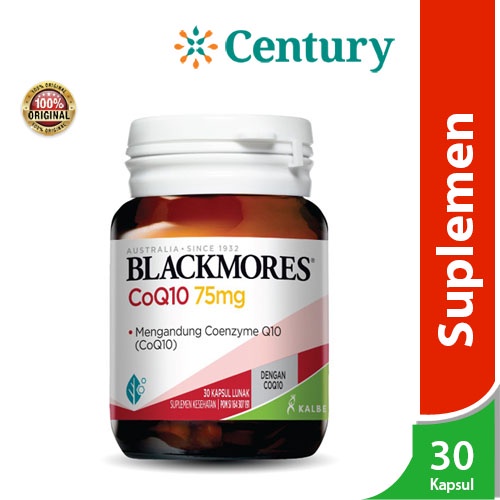 Jual Blackmores CoQ10 75mg Isi 30 Tablet/Coenzym Q 10/Suplemen Jantung ...