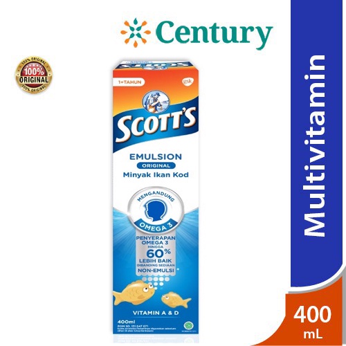 Jual Scott's Emulsion Original 400ml | Shopee Indonesia