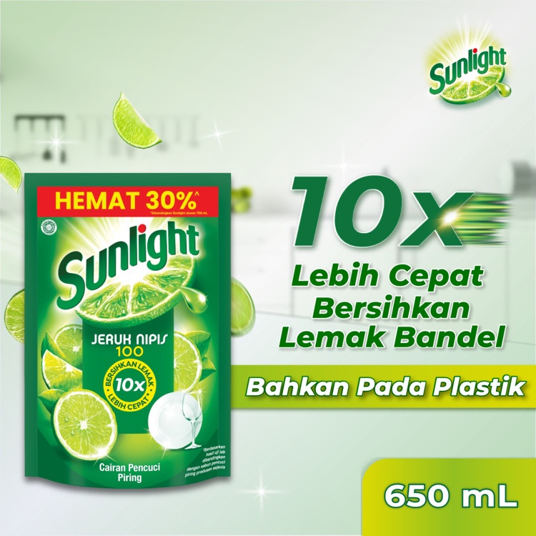 Jual Sunlight Lime Refill 650 Ml | Shopee Indonesia