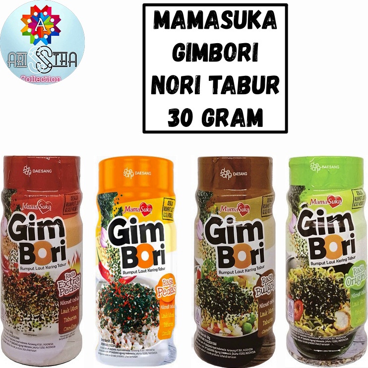 Jual MamaSuka GimBori Nori Tabur Kemasan Botol 30 Gram | Shopee Indonesia